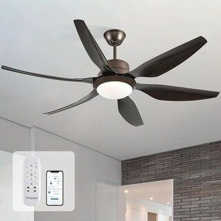 56-inch Ceiling Fans with Lights and Remote, Dimmable 3-Color ...