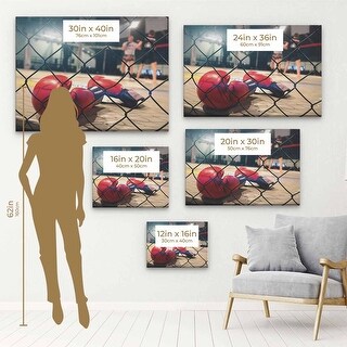 Red Boxing Wall Art Canvas 5970 - Bed Bath & Beyond - 39944733