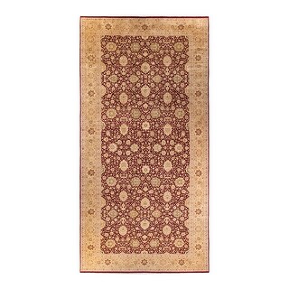 Overton Handknotted Wool Traditional Oriental Red Area Rug - 12' x 18 ...