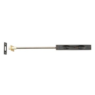 Baldwin Solid Brass Flush Bolt with 12 Inch Rod for Wood/Metal Doors ...