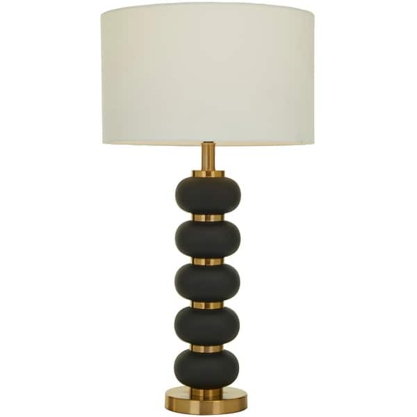 CosmoLiving by Cosmopolitan Metal Orbs Style Base Table Lamp with Drum ...
