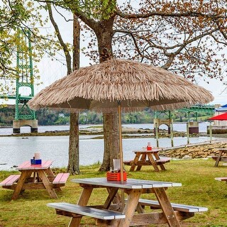 Sun Canopy Thatched Tiki Umbrella - Bed Bath & Beyond - 37884159