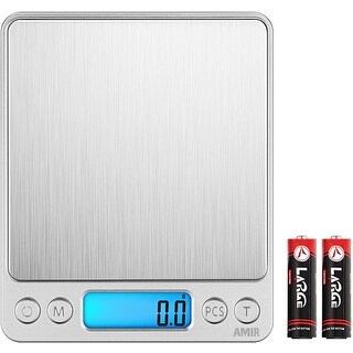AMIR Digital Kitchen Scale, Food Meat Scale with Back-Lit, LCD Display ...