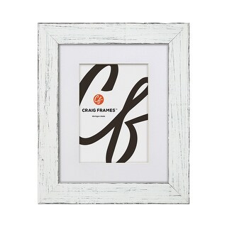 Craig Frames Jasper, Country Marshmallow White Picture Frame Matted for a Photo - Bed Bath ...