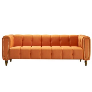 Modern Velvet Loveseat Sofa Streamlined Low Back Recliner Settee ...