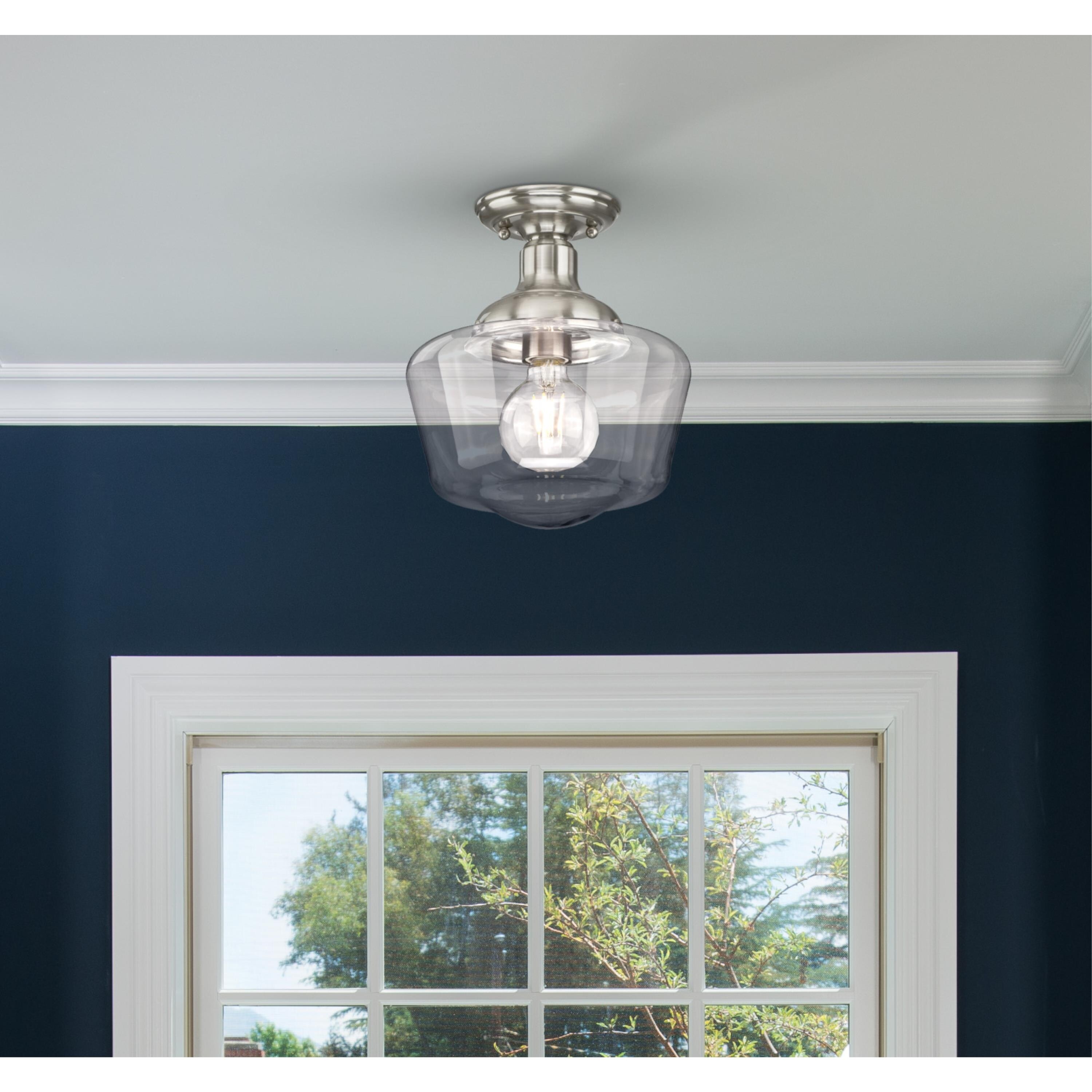 Nickel Semi-Flush Mount Ceiling Lights - Bed Bath & Beyond