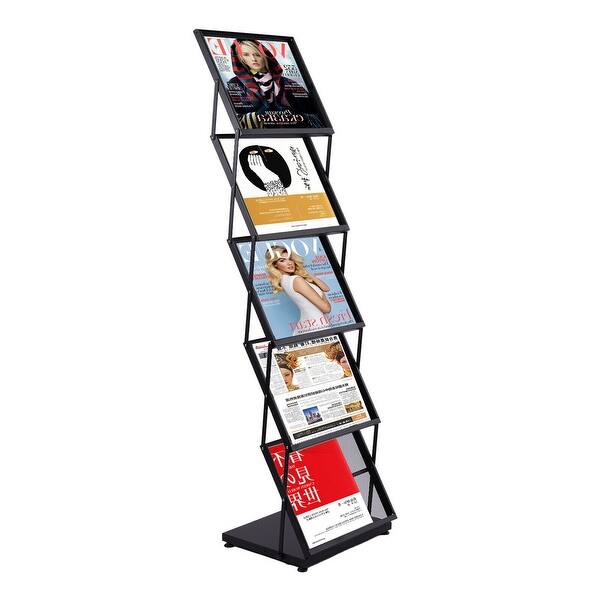 5-Tier Magazine Rack Holder Brochure Stand Shelf - Bed Bath & Beyond ...