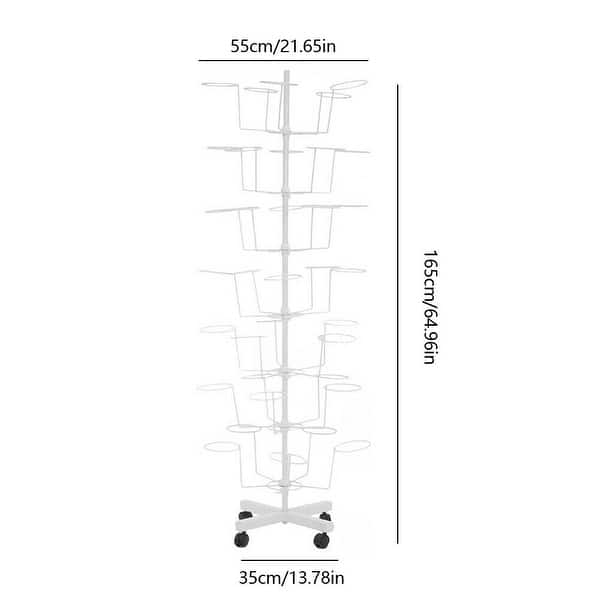 7 Tier Freestanding Cap Display Hat Rack Stand with 35 Hooks - Bed Bath ...