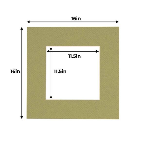 16x16 Mat for 12x12 Photo - Valley Green Matboard for Frames Measuring ...