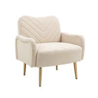 Livingroom Curved Accent Chairs Arm Chairs Side Chairs with Track Arms ...