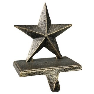 Cil 7 Inch Metal Accent Decor, Star Mantle Stocking Hanger, Gold - Bed ...