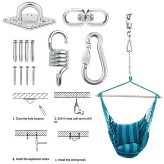 Stainless Steel Ceiling Mount Kit For Hanging Chair Chain Swivel Hook ...