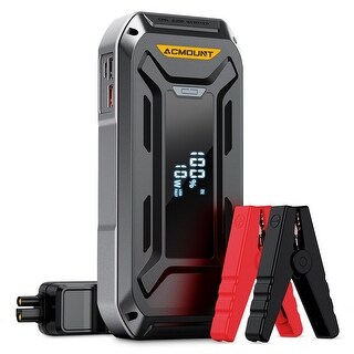 Car Jump Starter, 5000A Peak Jump Starter Battery Pack(All Gas & 10.0L ...