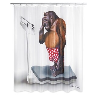 Weight Watcher Monkey Shower Curtain - Bed Bath & Beyond - 33040862