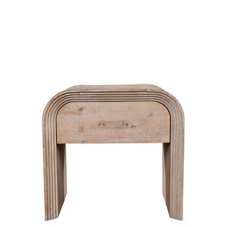 Statements by J Harlow 23.5 in W Brown Wood Harlow 1 Drawer Nightstand ...