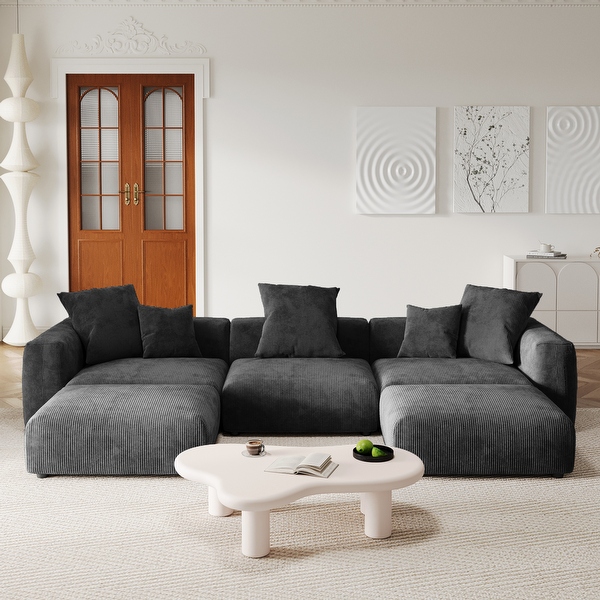 Large cushion sectional couch store
