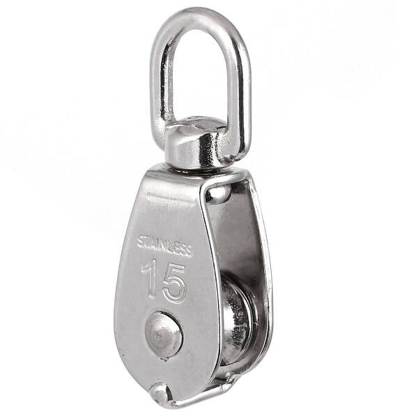 15mm Diameter Stainless Steel Single Sheave Swivel Eye Rope Pulley ...