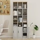 72"H Slim Storage Cabinet, 6-Tier Narrow Freestanding Bathroom Cabinet ...