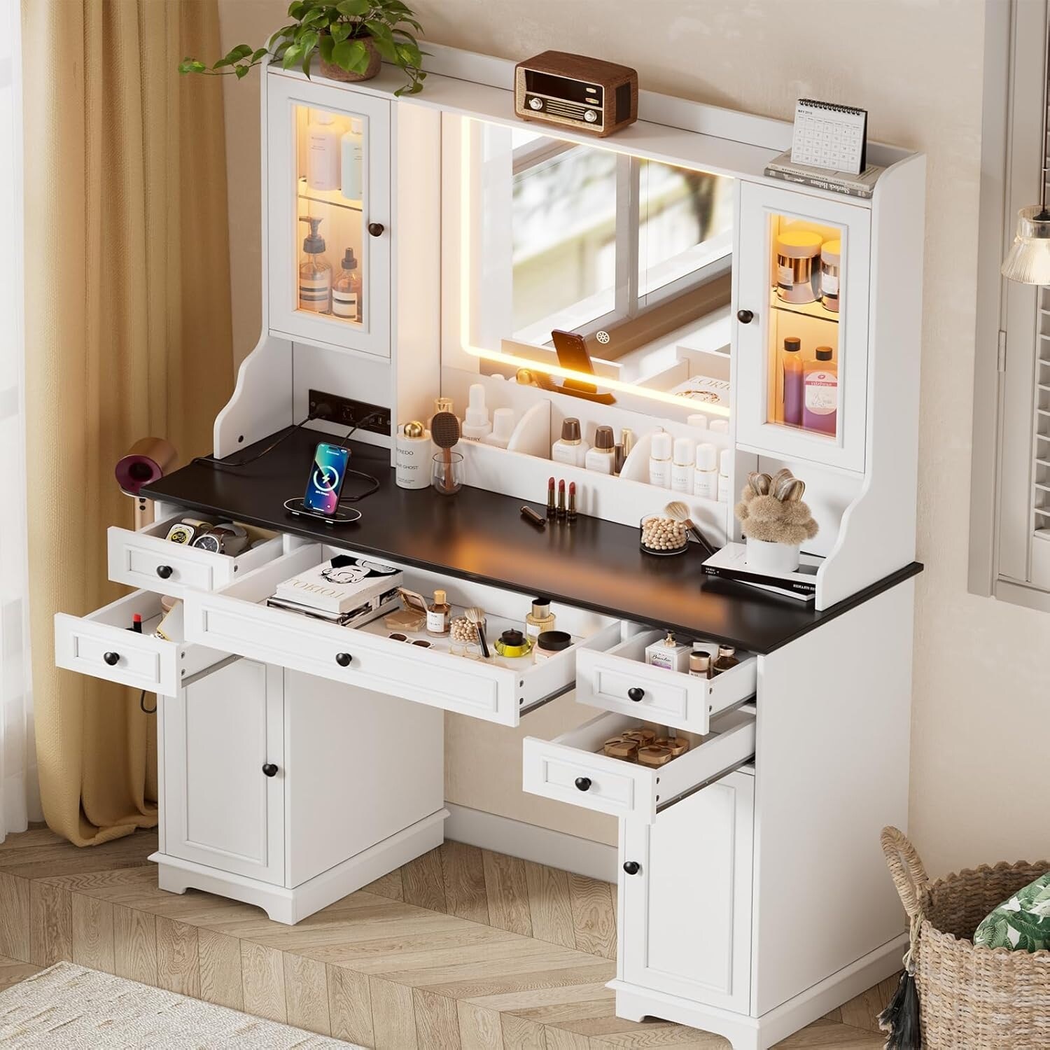 corner makeup vanity ikea