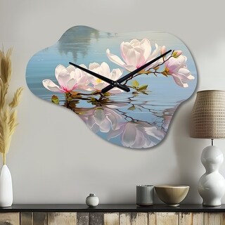 White Grey Magnolias Magnolia Reflections II - Magnolias Large Wall ...