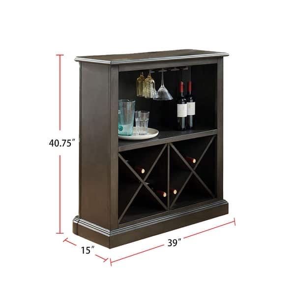 Wooden Bar Table in Gray Finish - Bed Bath & Beyond - 34615377