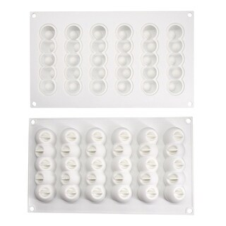 6 Cavity Cake Mold Long StripShaped NonStick Flexible 3D Silicone Cakes ...
