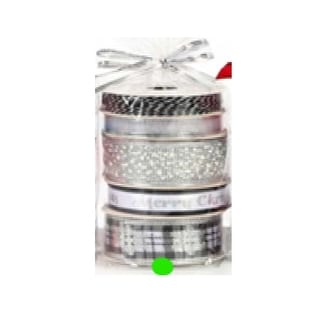 Set of 5 Merry Christmas Matching Themed Craft Ribbons 1.5" x 3 Yards ...