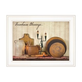Farmhouse Blessings 2 White Framed Print Wall Art - Bed Bath & Beyond ...
