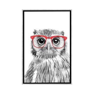 iCanvas "Owl With Red Glasses" by Printable Lisa's Pets Framed - Bed ...