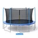 Aoodor Outdoor Trampoline, Recreational Trampoline with Enclosure Inner ...