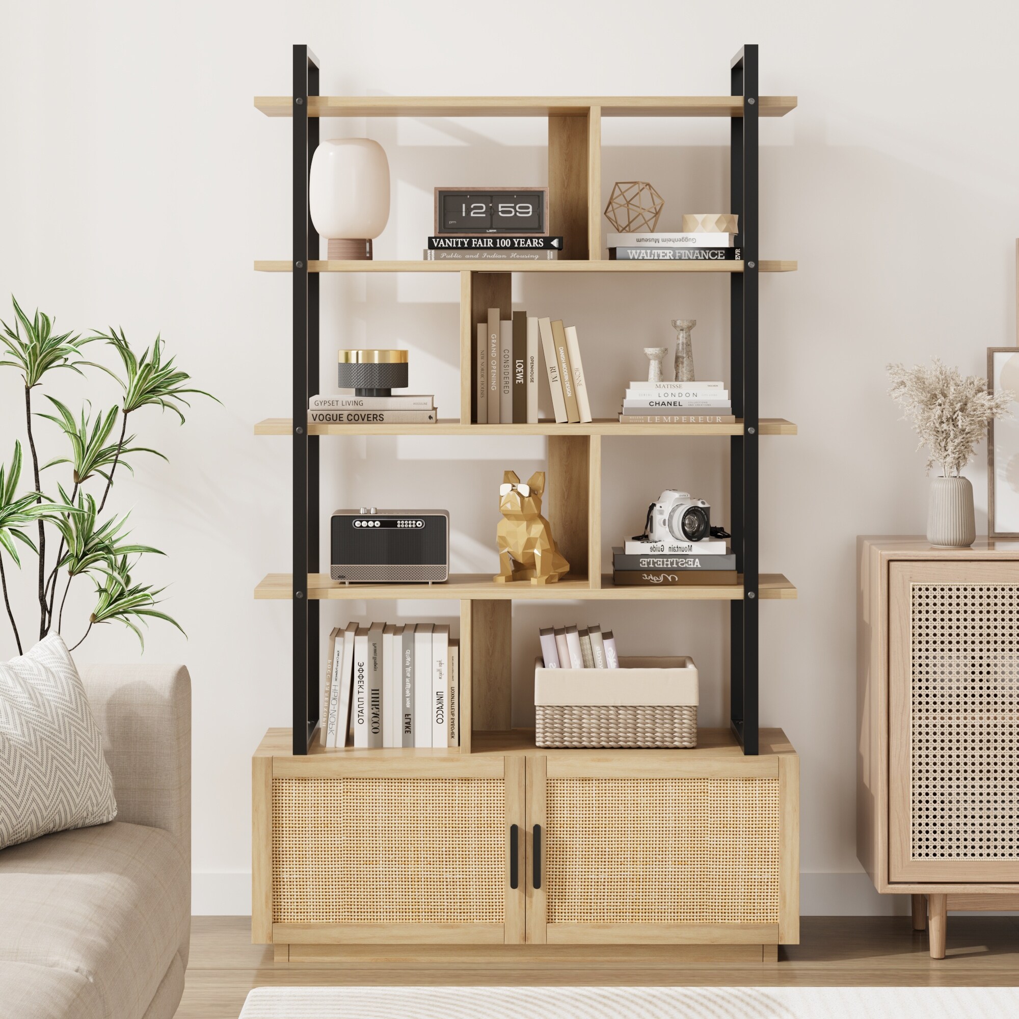 Tall shelving units for living room store