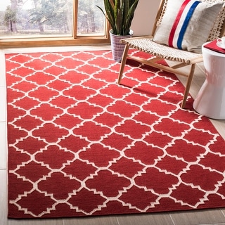 SAFAVIEH Handmade Flatweave Dhurries Debora Modern Moroccan Wool Rug ...