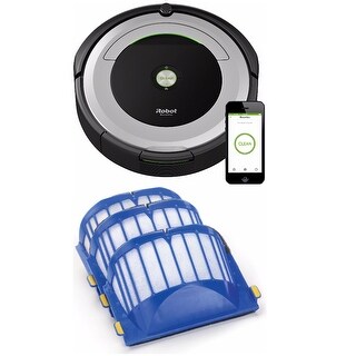 iRobot Roomba 690 Wi-Fi Connected Robotic Vacuum w/ AeroVac Filter (3 ...