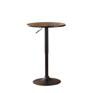 Bar Table Round Top Adjustable Height with Leg - Bed Bath & Beyond ...