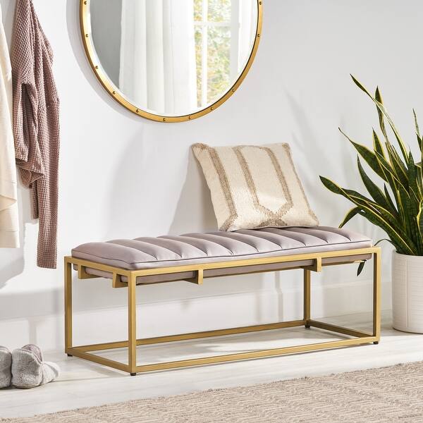 Riebe Handmade Channel Stitch Ottoman Bench by Christopher Knight Home ...