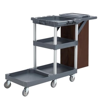 Commercial Janitorial Cleaning Cart on Wheels - Bed Bath & Beyond ...