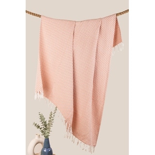 Eros Throw Blanket, Apricot, 50X60 - Bed Bath & Beyond - 39410486