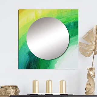 Designart "Magical rainbow Essence of Spectrum" Rainbow Wall Mirror ...