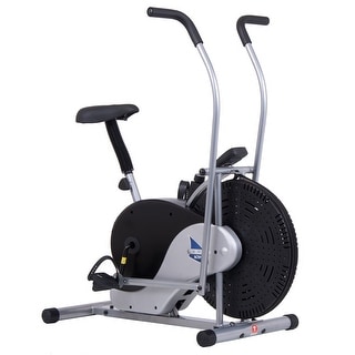 Exercise Upright Stationary Fan Bike with Updated Softer and Adjustable ...