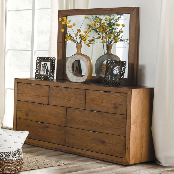 Barnes Transitional Light Walnut Wood 5 Piece Platform Bedroom Set by Furniture of America Bed Bath Beyond 38373646