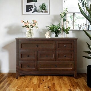 Solid Wood Drawer Dresser Bar, Buffet Tableware Cabinet Server For Bed ...