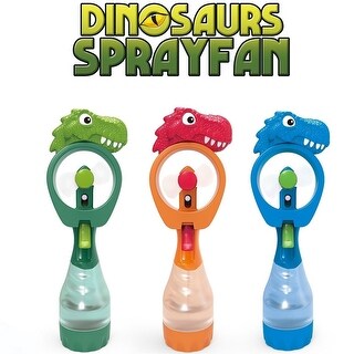 Cute Dinosaur Handheld Water Misting Fan Battery Powered -Tyrannosaurus ...