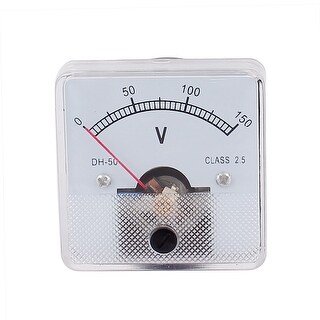 Unique Bargains DH50 Plastic Square Face DC 0-150V Analog Voltmeter ...
