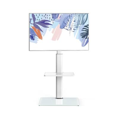 Universal TV Stand ， TV Floor Stand with Swivel Mount, Max Holds 66lbs ...