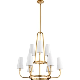 Quorum International 632-9 Highline 9 Light 31" Wide 2 Tier Chandelier ...