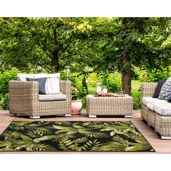 Liora Manne Marina Jungle Leaves Indoor/Outdoor Rug - Bed Bath & Beyond ...