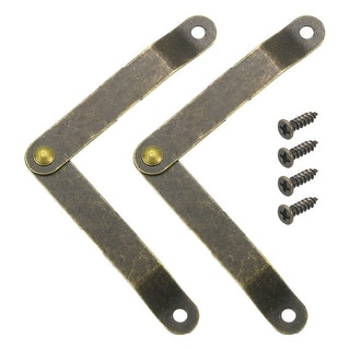 Folding Lid Support Hinges, Lift Up Lid Stay Hinge - Bronze - Bed Bath ...