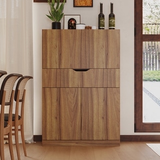 Multifunctional Kitchen Cabinet with Fold - out Table: Stylish and ...