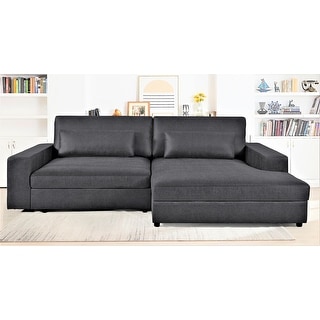 US Pride Furniture 105.52 inch Oversize Facing Chaise Sectional Sofa ...