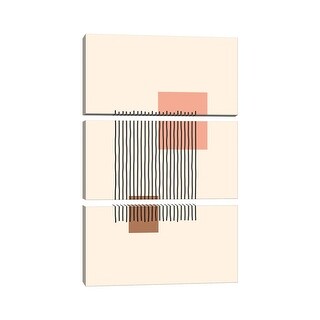 iCanvas "Geometric Abstract Shapes IIII" by Jay Stanley 3-Piece Wall ...